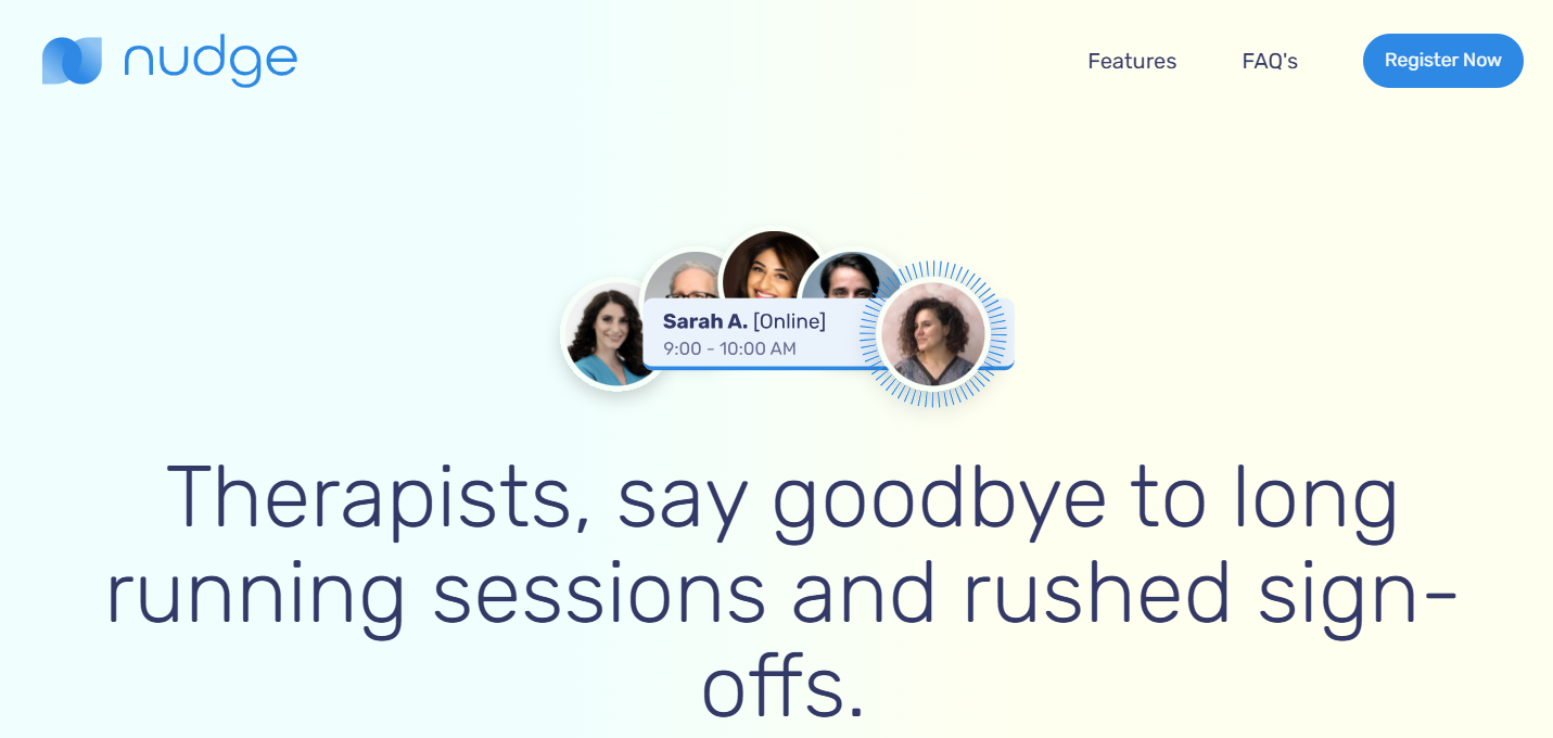 Nudge – Therapy Session Timer App & Zoom Meeting Timer